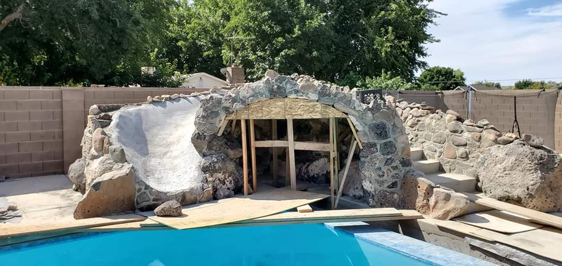 Create A Beautiful Natural Stone Water Feature For Your Swimming Pool